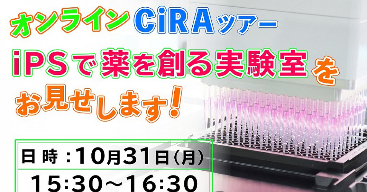 オンラインCiRAツアー「iPSで薬を創る実験室をお見せします！」 | 京都大学
