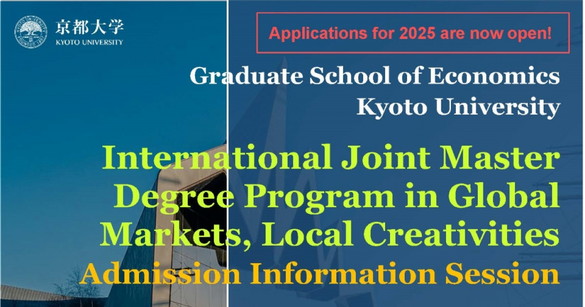 Admission Information Session: International Joint Master Degree Program in Global Markets ...